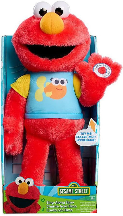 Sesame Street Sing-Along Elmo 13 Plush with Sound Just Play - ToyWiz