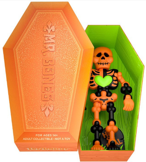 ReAction Mr. Bones Action Figure Orange Black in Coffin Box Super7 - ToyWiz