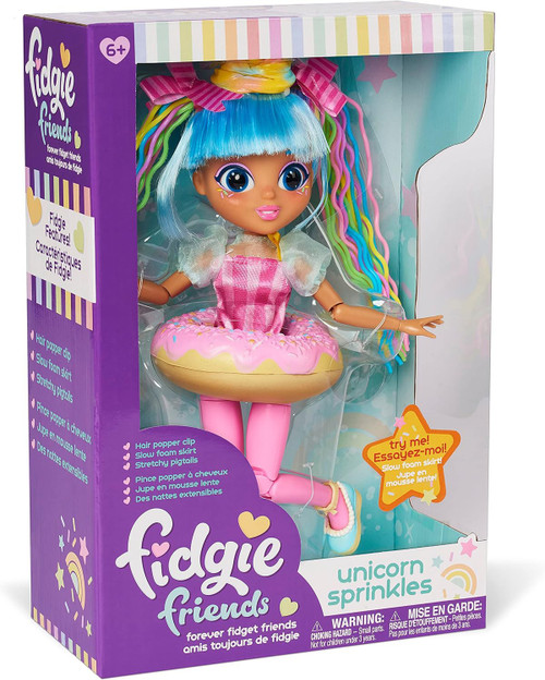 Fidgie Friends Unicorn Sprinkles Doll Sunny Days Entertainment - ToyWiz