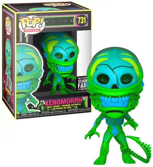 Funko Alien POP Movies Xenomorph Exclusive Vinyl Figure 731 Blacklight ...