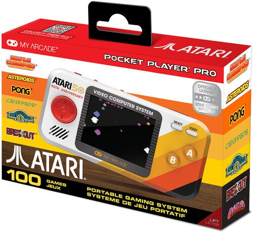 Pocket Player Pro Atari Portable Gaming System 100 Games My Arcade - ToyWiz