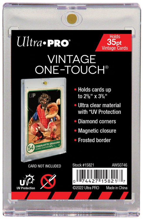 Ultra Pro Card Supplies Vintage One-Touch Card Holder 35 Pt - ToyWiz