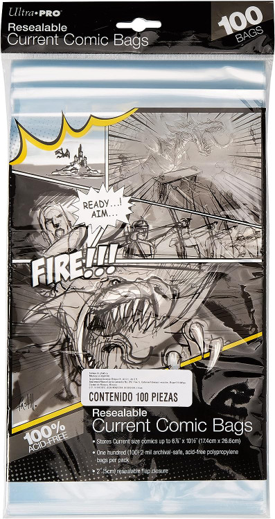Ultra Pro Comic Supplies Resealable Current Size 6-78 X 10-12 Comic ...