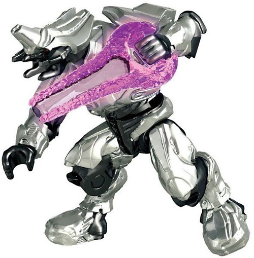 Mega Bloks Halo Loose General Elite Minifigure Silver Loose - ToyWiz