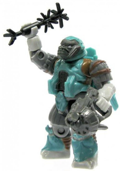 Mega Bloks Halo Loose Brute with Jump Pack Minifigure Teal Loose - ToyWiz
