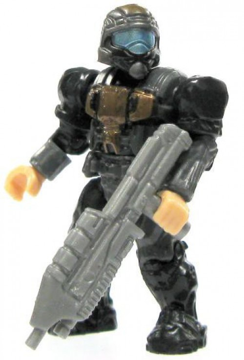 Mega Bloks Halo Loose ODST 2 Minifigure Black Copper Loose - ToyWiz