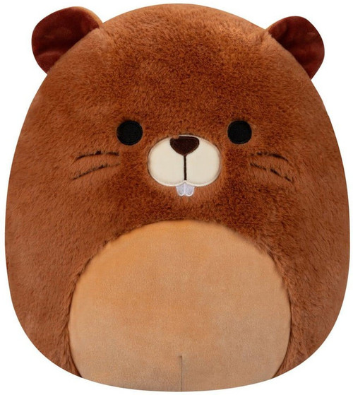 Squishmallows Fuzzamallow Chip the Beaver 12 Plush Kellytoys - ToyWiz