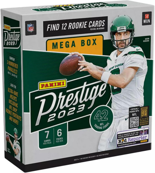 NFL Panini 2023 Prestige Football Trading Card MEGA Box 6 Packs, Find ...