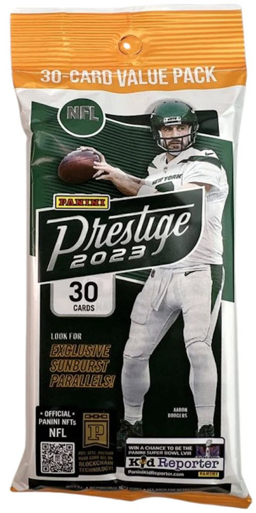 NFL Panini 2023 Prestige Football Trading Card VALUE Pack 30 Cards - ToyWiz