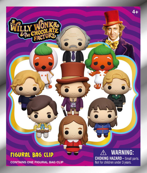 Willy Wonka The Chocolate Factory 3D Figural Bag Clip Series 1 Willy ...