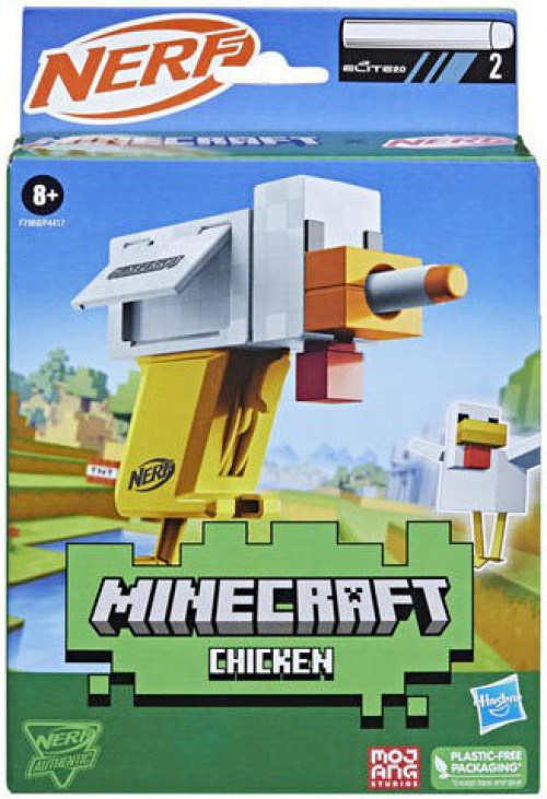 Minecraft Nerf Chicket Blaster Hasbro Toys - ToyWiz