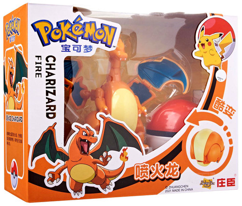 Pokemon Charizard with Poke Ball Figure Set Zhuang Chen - ToyWiz