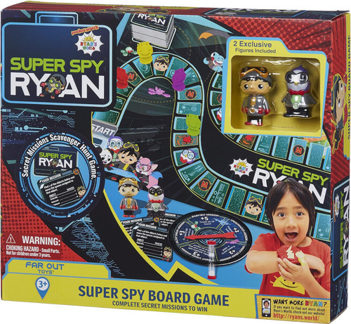 Ryans World Super Spy Ryan Super Spy Board Game Far Out Toys - ToyWiz