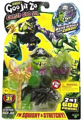 Heroes of Goo Jit Zu Cursed Goo Sea Rockjaw Action Figure Ultra Rare ...