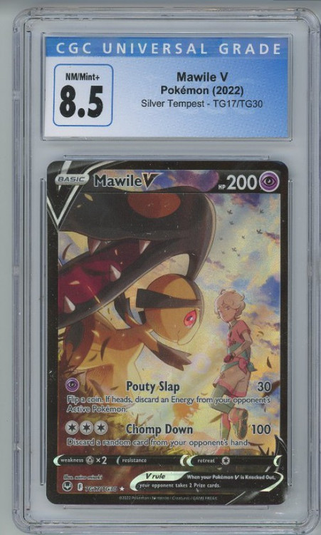 Pokemon Silver Tempest Mawile V Full Art Graded Card TG17 CGC 8.5 CGC 8.5 Wizards of the Coast ...