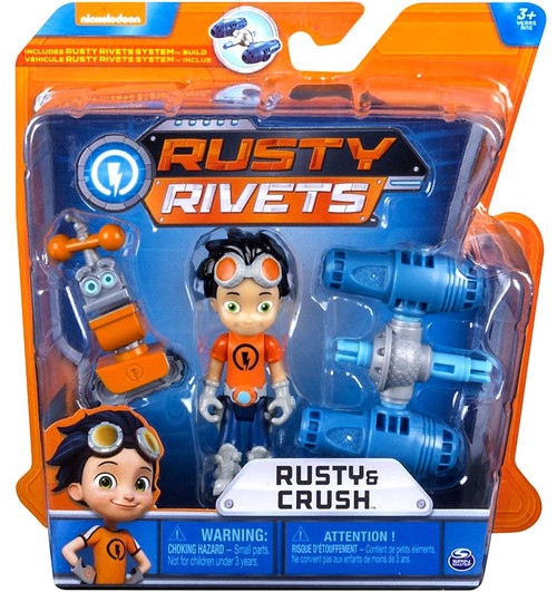 Nickelodeon Rusty Rivets Build Me Rivet System Rusty Crush Figure Set ...