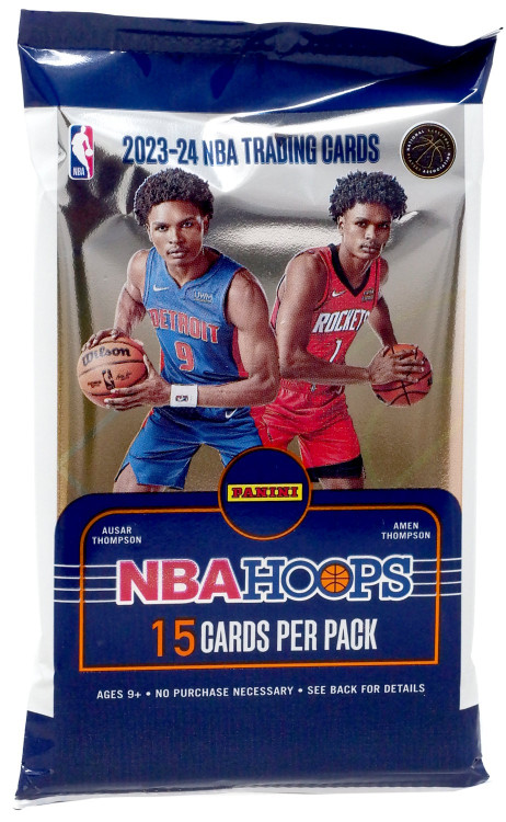 NBA Panini 2023-24 Hoops Basketball Trading Card BLASTER Pack 15 Cards ...