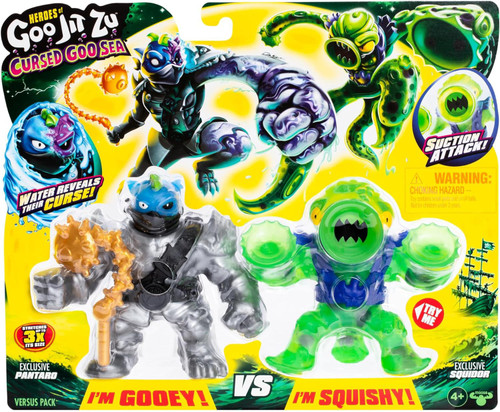 Heroes Of Goo Jit Zu Cursed Goo Sea Pantaro Squidor Action Figure 2 Pack Moose Toys Toywiz