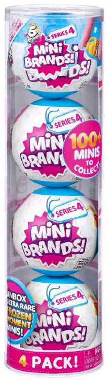 5 Surprise Mini Brands Series 4 Mystery 4-Pack Zuru Toys - ToyWiz