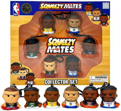 NBA Squeezy Mates Squeezy Mates Collector Set Party Animal Toys - ToyWiz