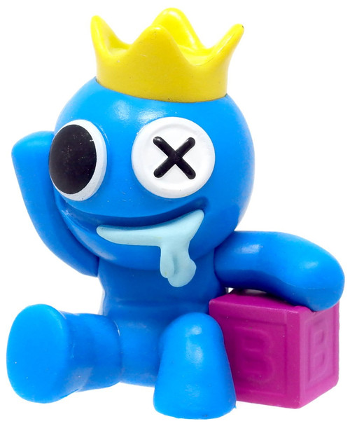Rainbow Friends Blue 2.5 Mini Figure with Block, Loose PhatMojo - ToyWiz