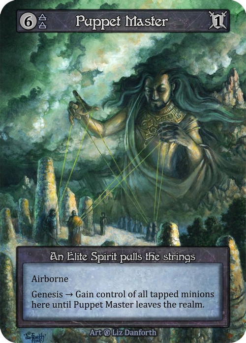 Sorcery Contested Realm Trading Card Game Beta Single Card Elite Puppet ...