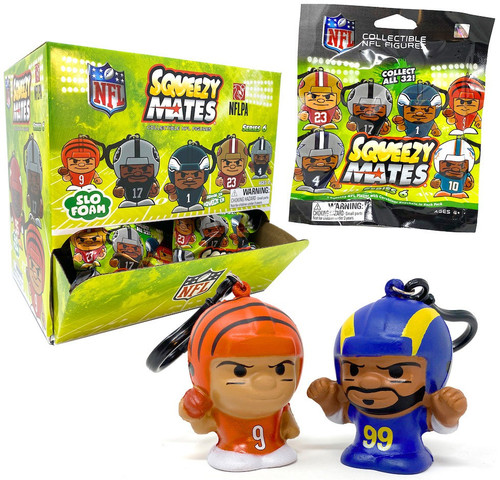 NFL Squeezy Mates Series 6 Football Mystery Box 24 Packs Party Animal ...