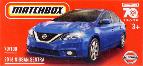 Matchbox Power Grabs 2016 Nissan Sentra Diecast Car Mattel - ToyWiz