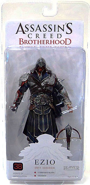 NECA Assassins Creed Brotherhood Ezio Action Figure Onyx Assassin - ToyWiz