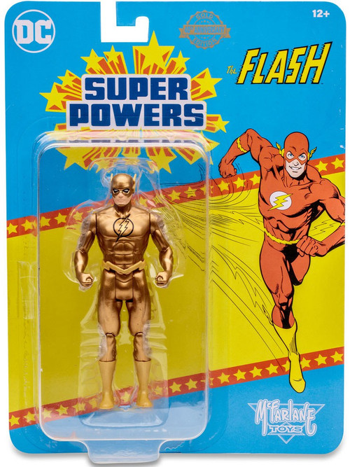 McFarlane Toys DC Direct Super Powers The Flash 4.5 Action Figure Gold ...