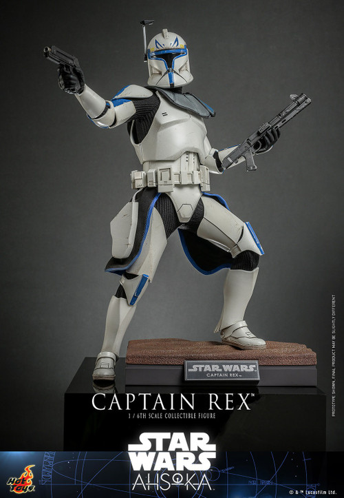 Star Wars Clone Wars Clone Captain Rex 16 Collectible 16 Scale Figure ...