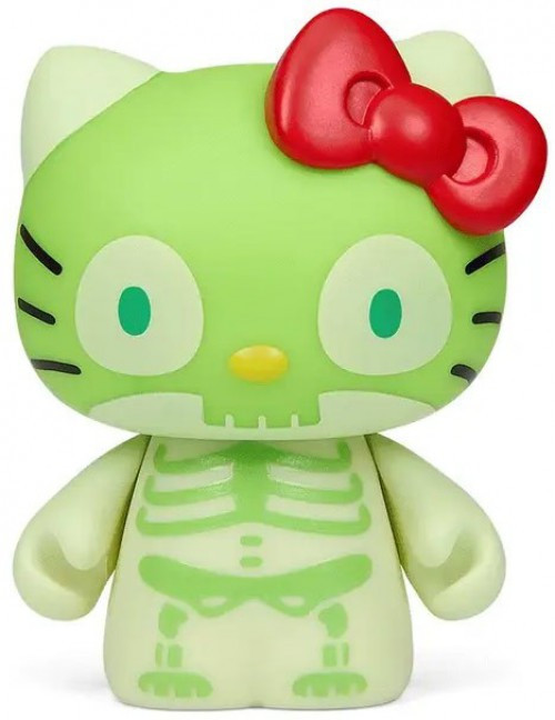 Sanrio Hello Kitty Friends Halloween Skeleton 3 Vinyl Mini Figure Glow ...