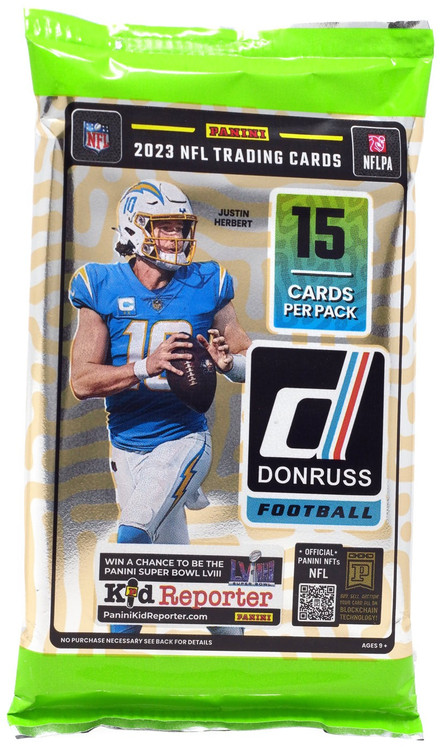NFL Donruss 2023 Football Trading Card BLASTER Pack 15 Cards Panini ...
