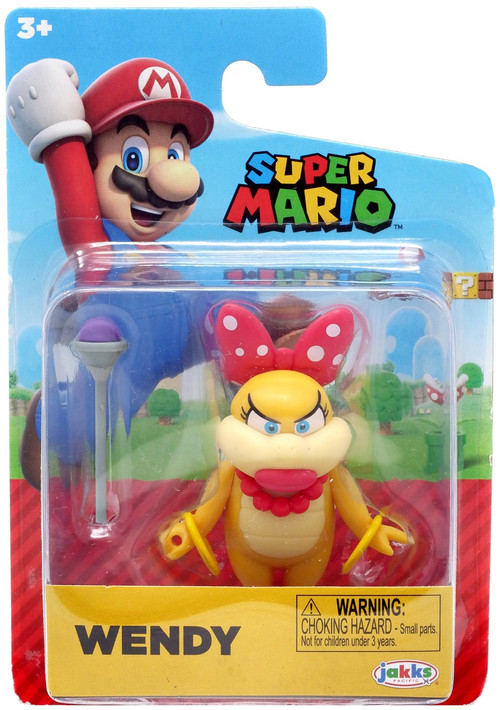 World of Nintendo Super Mario Wendy Koopa 2.5 Mini Figure Loose Jakks ...