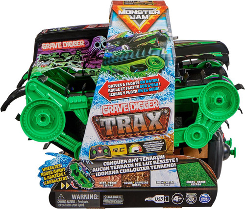 Monster Jam Trax Grave Digger 124 RC Vehicle Spin Master - ToyWiz