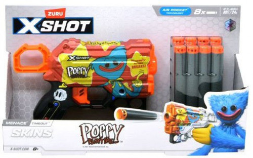 Poppy Playtime X-Shot Skins Menace Timeout Blaster 8 Darts Zuru Toys ...