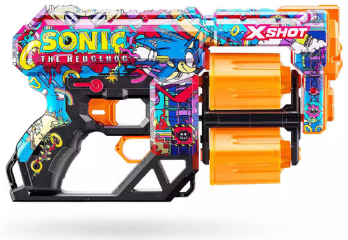 Sonic The Hedgehog X-Shot Skins Dread Robotnik Blaster 12 Darts Zuru ...