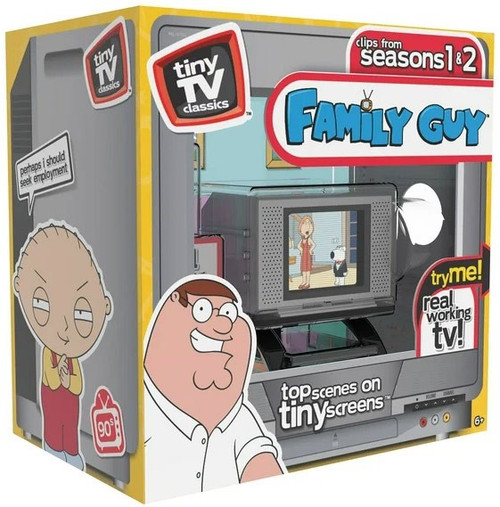 Family Guy Tiny TV Classics Seasons 1 2 Basic Fun - ToyWiz