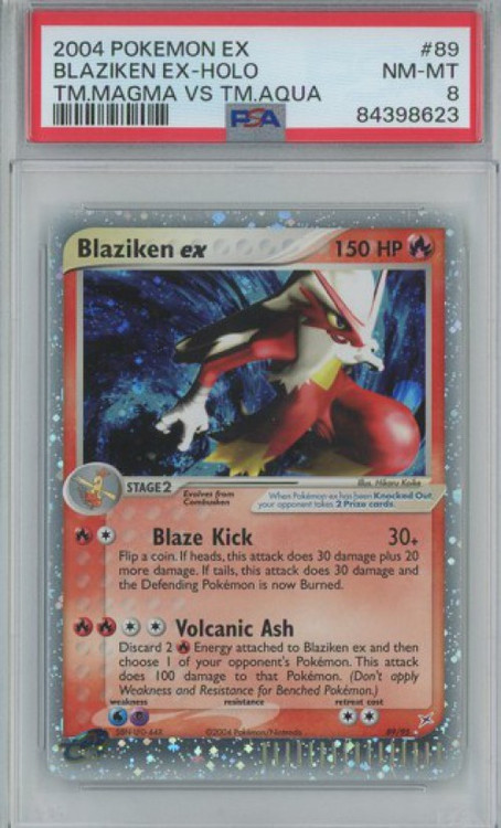 Pokemon EX Team Magma vs Team Aqua Blaziken ex Ultra Rare Graded Card ...