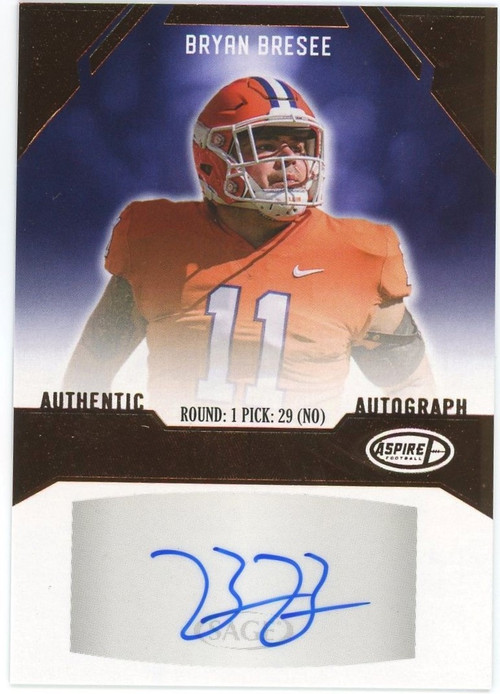 NFL 2023 Sage Single Card Bronze Foil Bryan Bresee ASP-BB Rookie Auto ...