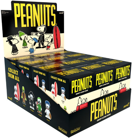 Peanuts ReAction Snoopy Mystery Box 12 Packs Super7 - ToyWiz