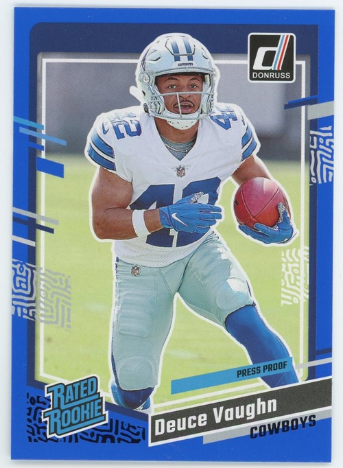 NFL 2023 Panini Donruss Football Single Card Blue Press Proof Deuce ...
