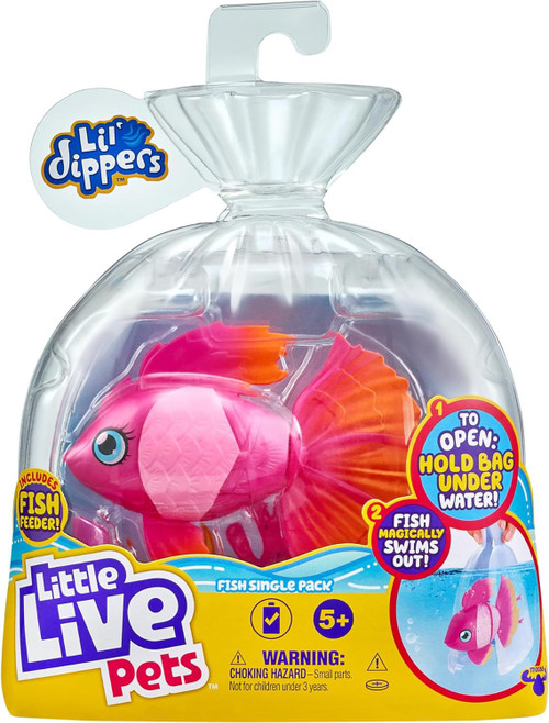 Little Live Pets Lil Dippers Marina Ballerina Swimming Fish Moose Toys ...
