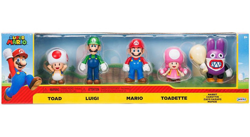 World Of Nintendo Super Mario Toad Luigi Mario Toadette Nabbit