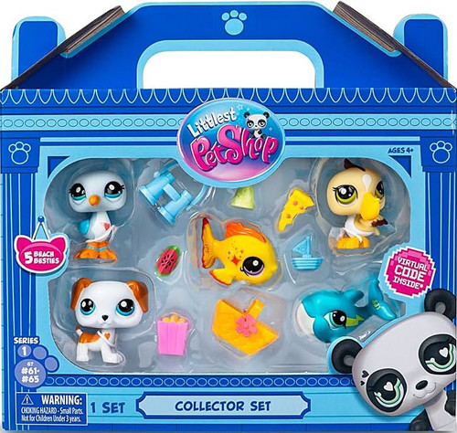 Littlest Pet Shop 2024 Generation 7 Beach Besties Collector 5-Pack Set ...