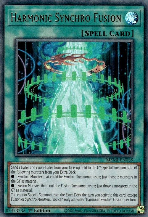 YuGiOh Trading Card Game Maze of Millennia Single Card Ultra Rare Harmonic Synchro Fusion MZMI ...