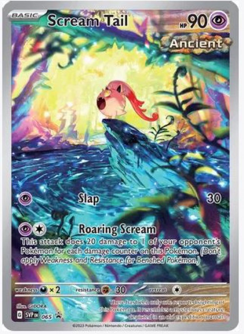 Pokemon Scarlet Violet Single Card Promo Full Art Scream Tail SVP065 ...