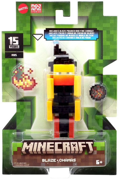 Minecraft Blaze 3.25 Action Figure Mattel Toys - ToyWiz