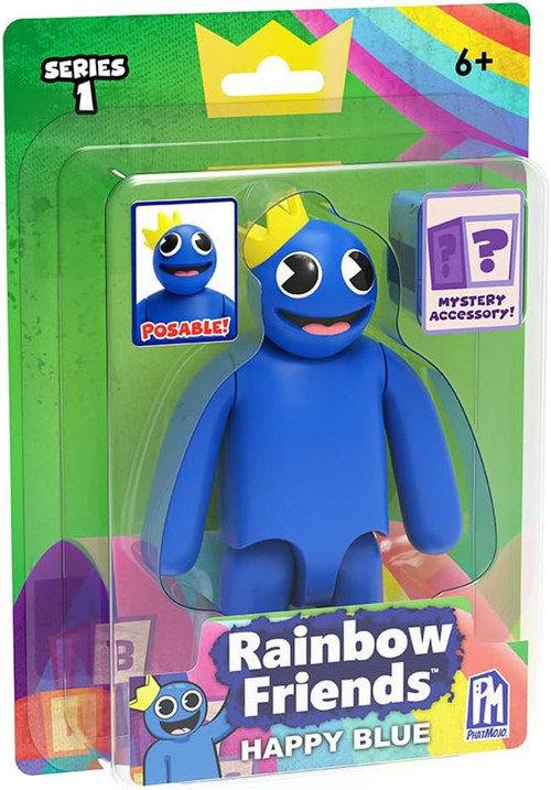 Rainbow Friends Series 1 Happy Blue 5 Action Figure PhatMojo - ToyWiz