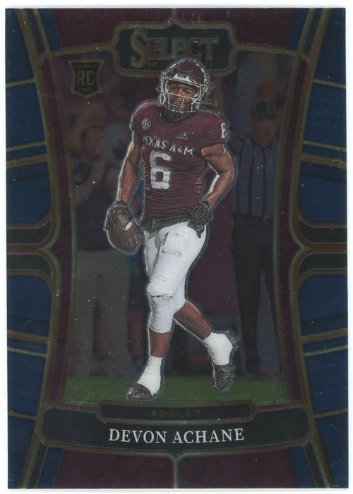 NFL 2023 Panini Select Draft Picks Single Card Blue DeVon Achane 20 ...